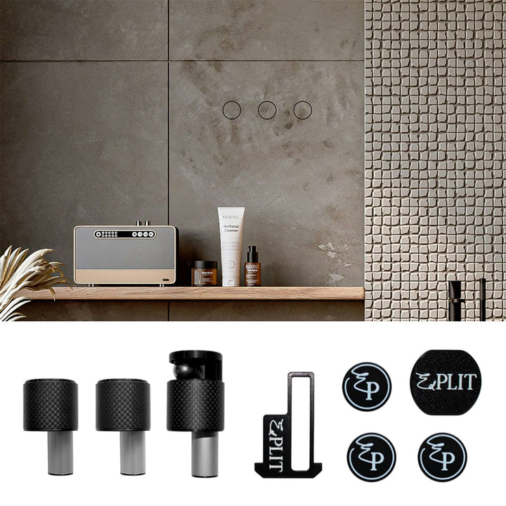 Hidden Towel Holders, Tile-Integrated & Push Button Hooks Edplit