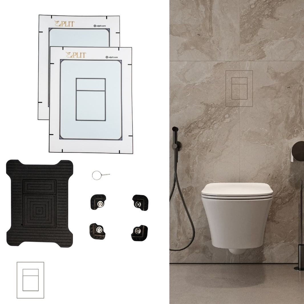 Hidden Flush Buttons & Wall-Mounted Toilet Flush Systems | Edplit
