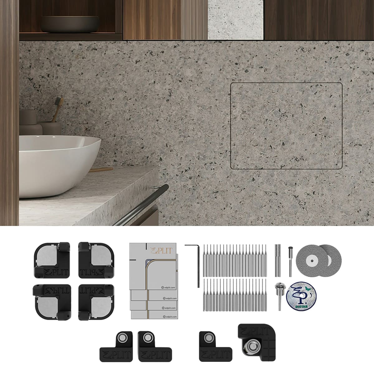 Tile Access Panel Kit for Tiled Walls | Edplit