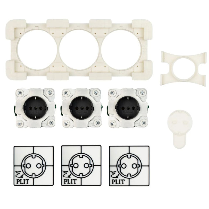 Hidden Power Outlet System Edplit - Type F Schuko Socket
