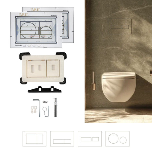 Hidden Flush Button M1 Without Consumables | Edplit